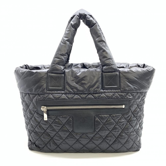 CHANEL | Bags | Chanel Coco Cocoon Gm Tote Bag Black Nylon Quilting ...